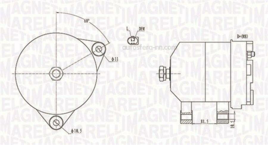 MAGNETI MARELLI 063731915010 Генератор