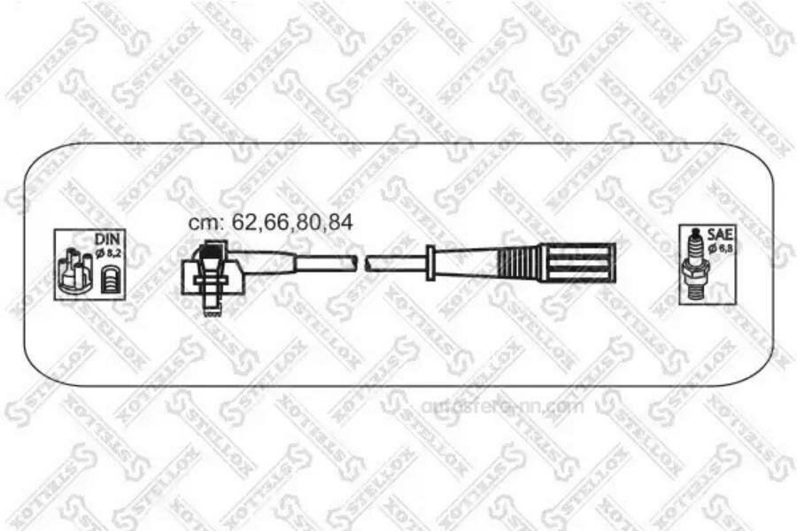 STELLOX 1038115SX к-кт проводов!\ Ford Fiesta/Escort/Orion 1.4/1.6 86>