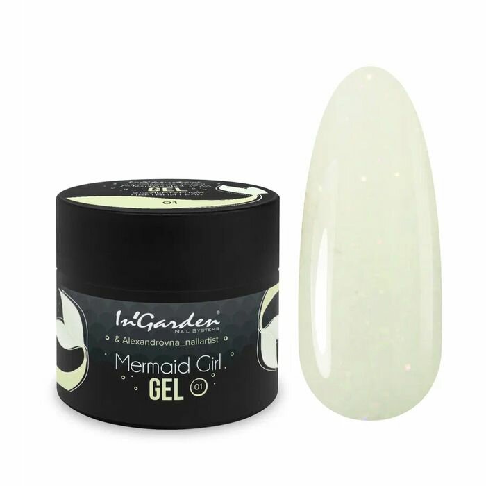 Скульптурный цветной гель In'Garden, Color Builder Gel Mermaid girl № 001