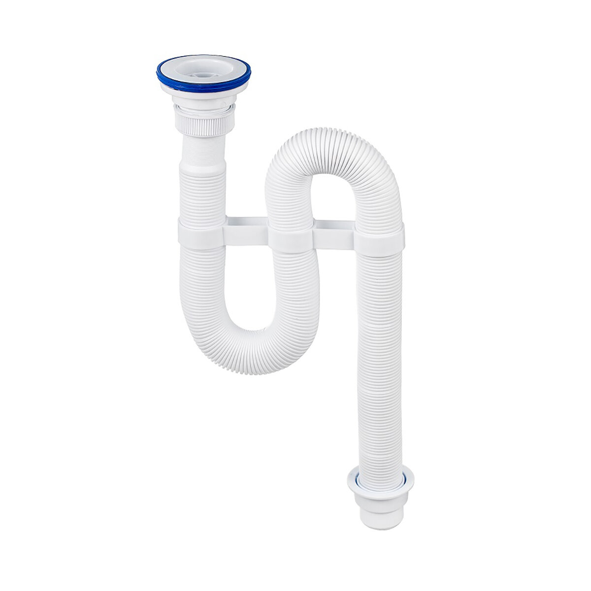 Сифон гофрированный VIRPlast Vir, с хомутом, 1 1/4" x 50/40 мм, 900 мм