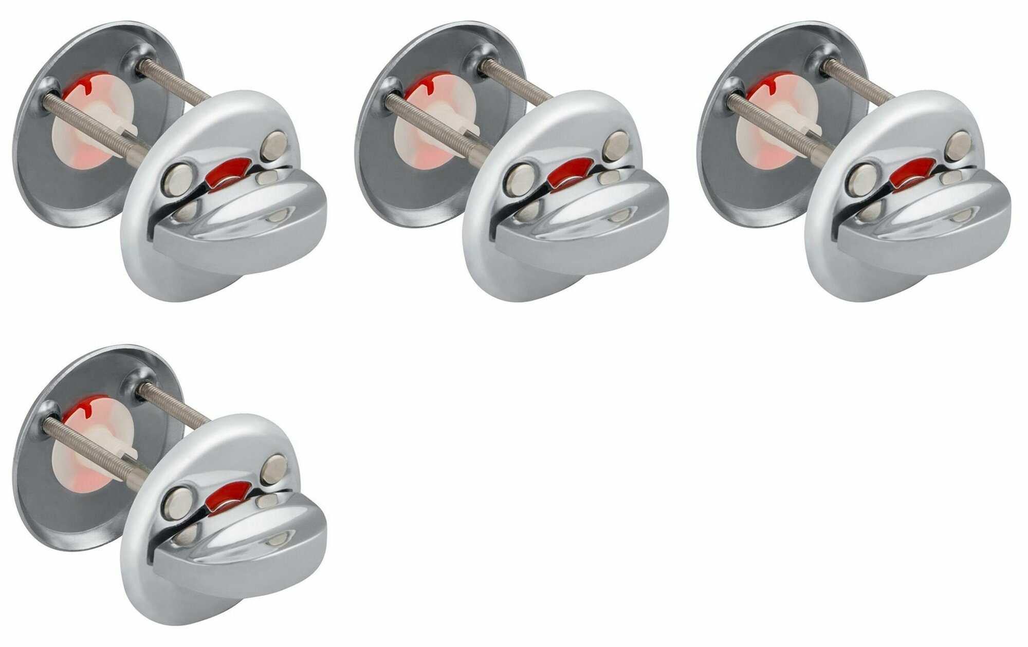 Ручка поворотная Fuaro WC-001-CP (хром) (комплект 4 штуки)