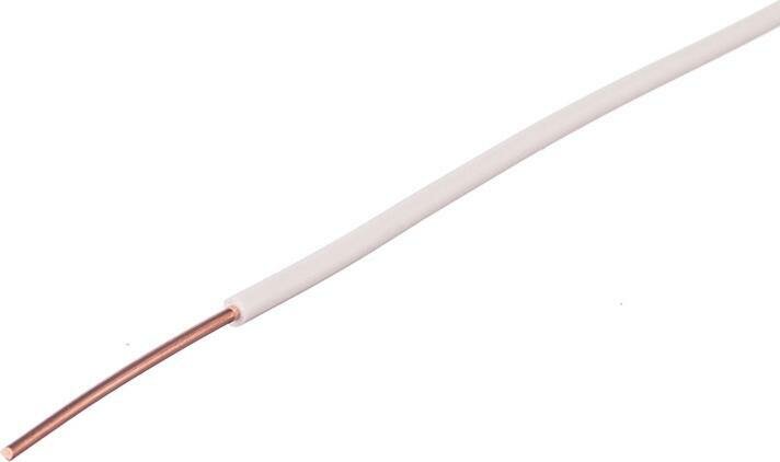 Провод ПуВ, ПВ1 1.5 жесткий белый ГОСТ (комплект из 100 м)