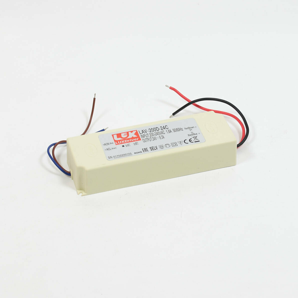 Блок питания LAV-200D-24C (24V, 200W, 8.3A, IP67)