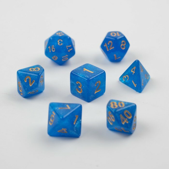 Набор кубиков для D&D (Dungeons and Dragons, ДнД) "Время игры", серия: D&D, 7 шт