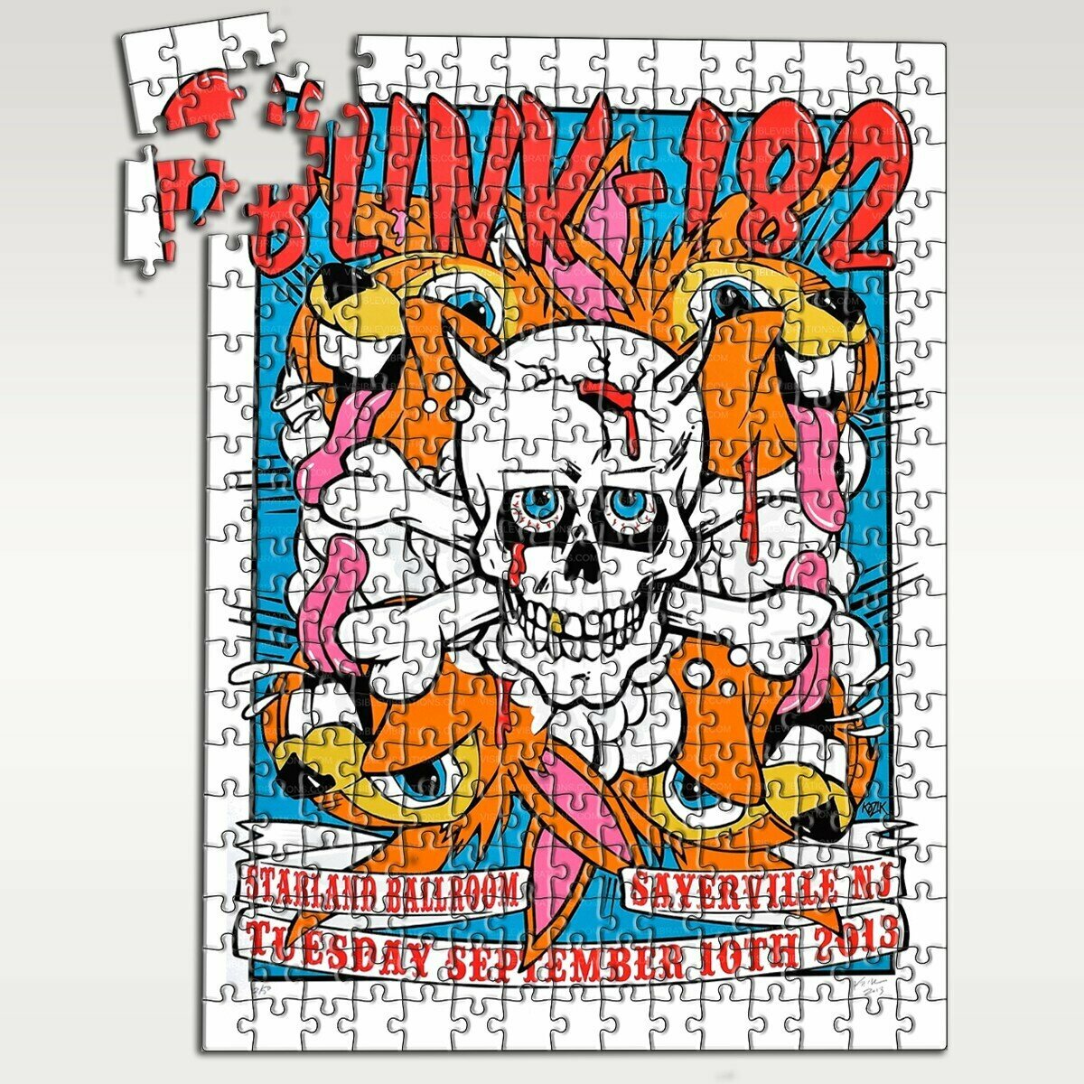Пазл картонный А3: модель музыка Blink 182 - 8807 П