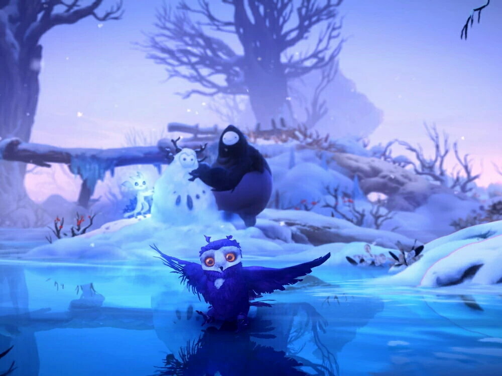 Плакат, постер Ori and the Will of the Wisps на бумаге, размер 21х30см