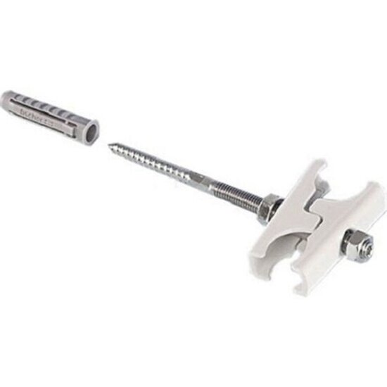 Держатель Arbonia для стандартных трубчатых радиаторов ZB0257 0001, L=130 мм, РС=15 -70 мм, RAL 9016