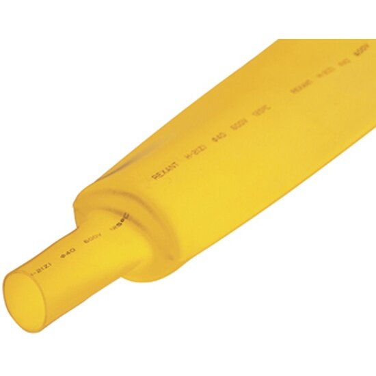 Термоусадочная трубка Rexant 35,0/17,5 мм желтая (10 шт. по 1 м.), 23-5002