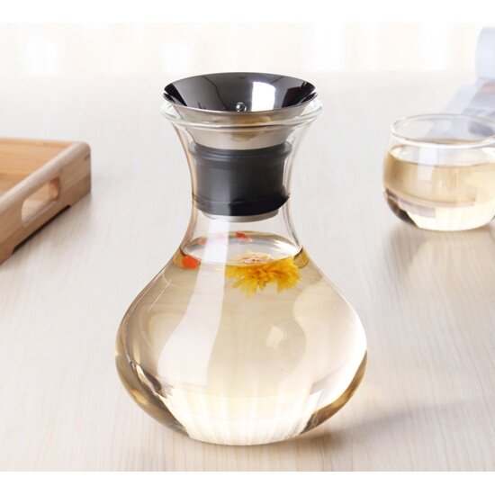 Графин с крышкой Kimberly 124586 термостойкий стеклянный, 1000 мл