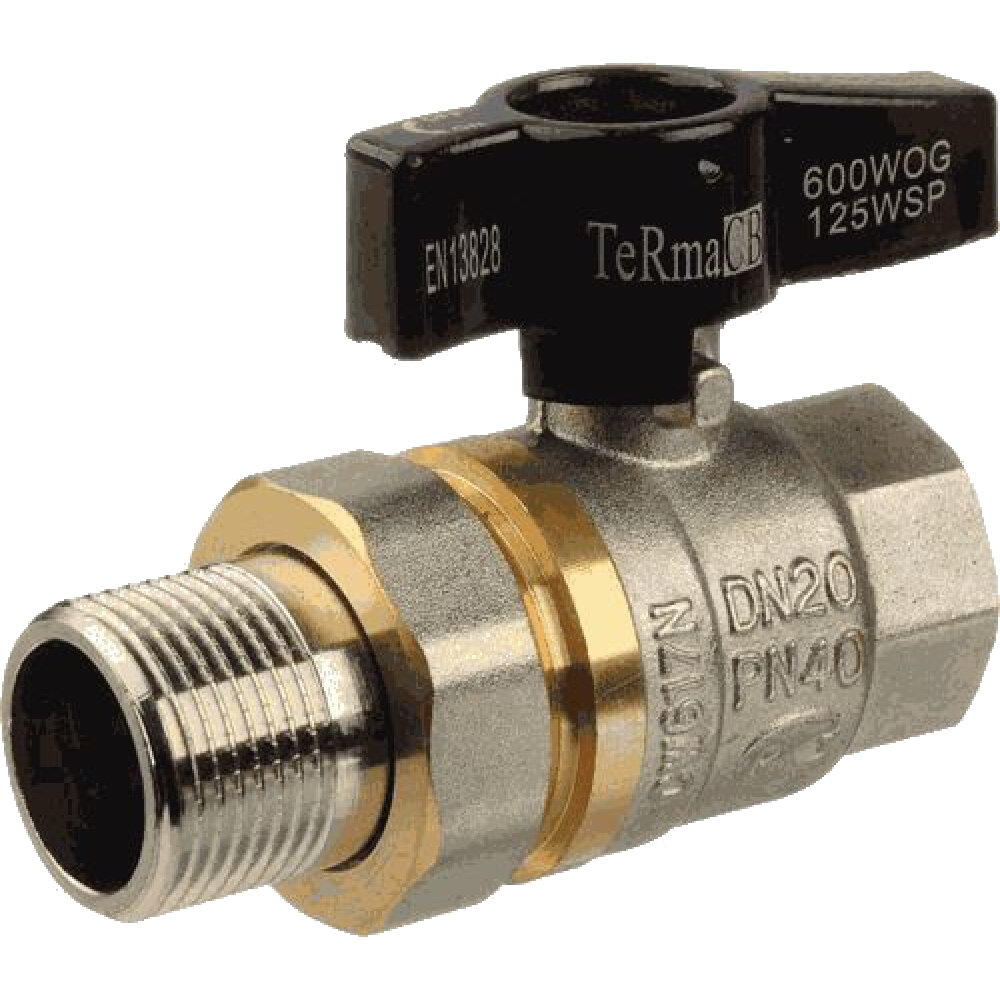 Шаровой кран Terma CB 1 бабочка с американка 25693