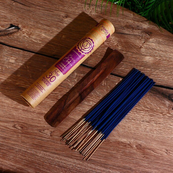 Благовония «Organic. Чакры», аромапалочки, Сахасрара, набор 30 шт, с подставкой