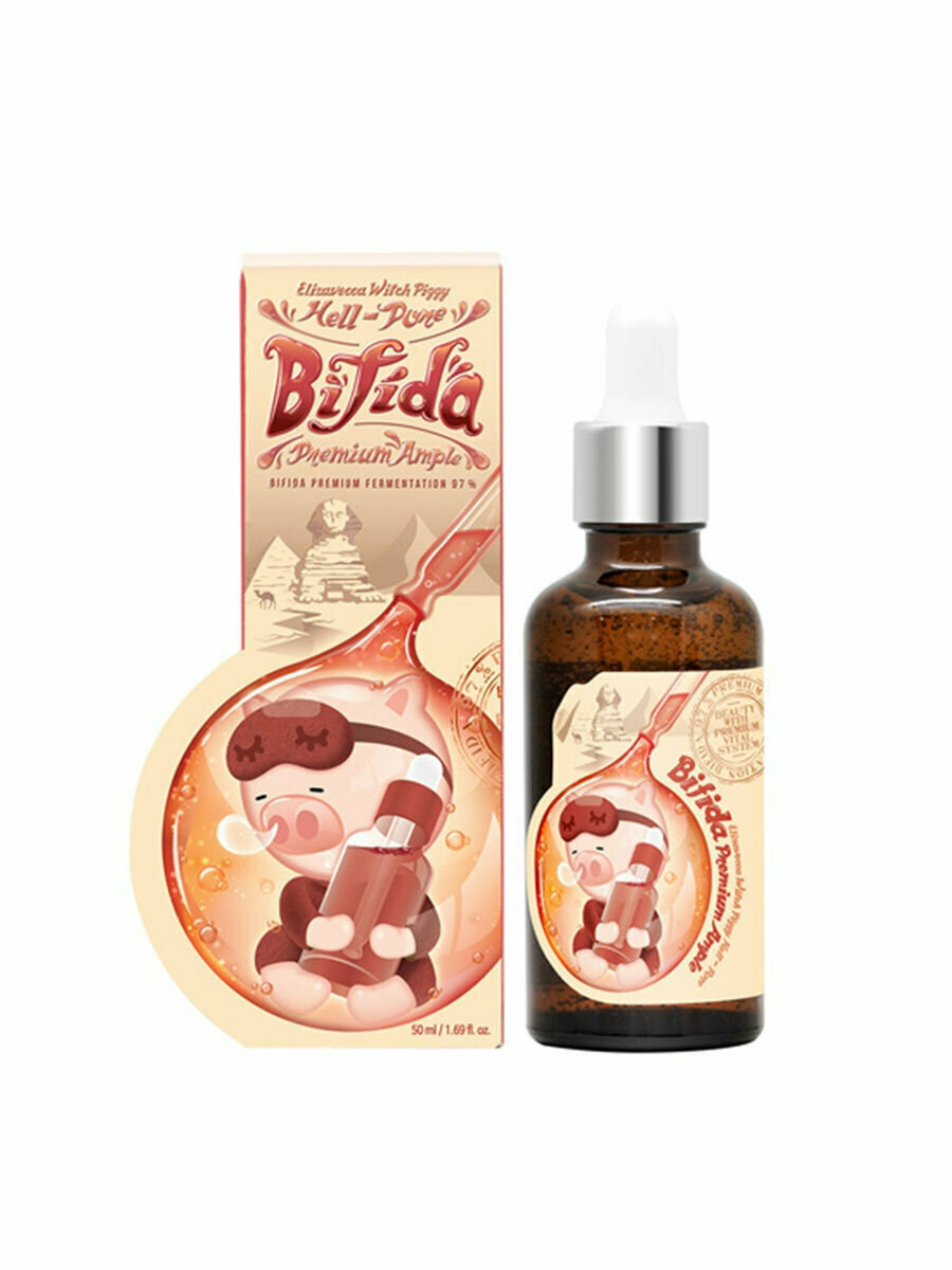 Elizavecca сыворотка для лица с бифидобактериями 97% Hell Pore Bifida Premium Ample, 50 мл