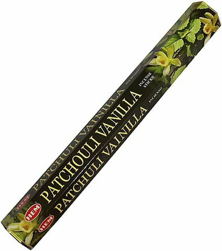 Благовония HEM Patchouli Vanilla - Пачули и ваниль, 20 палочек