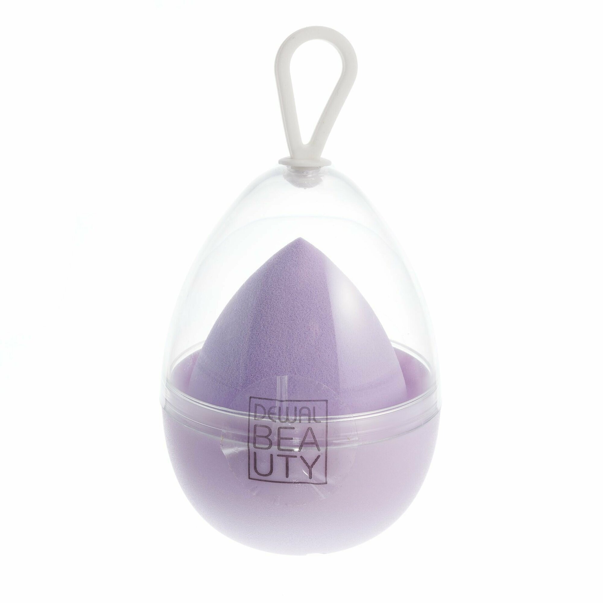Спонж Dewal Beauty для нанесения макияжа, в кейсе, 4,2х6,7 см, полимерный материал, цвет фиолетовый (DNBG-151294/1)