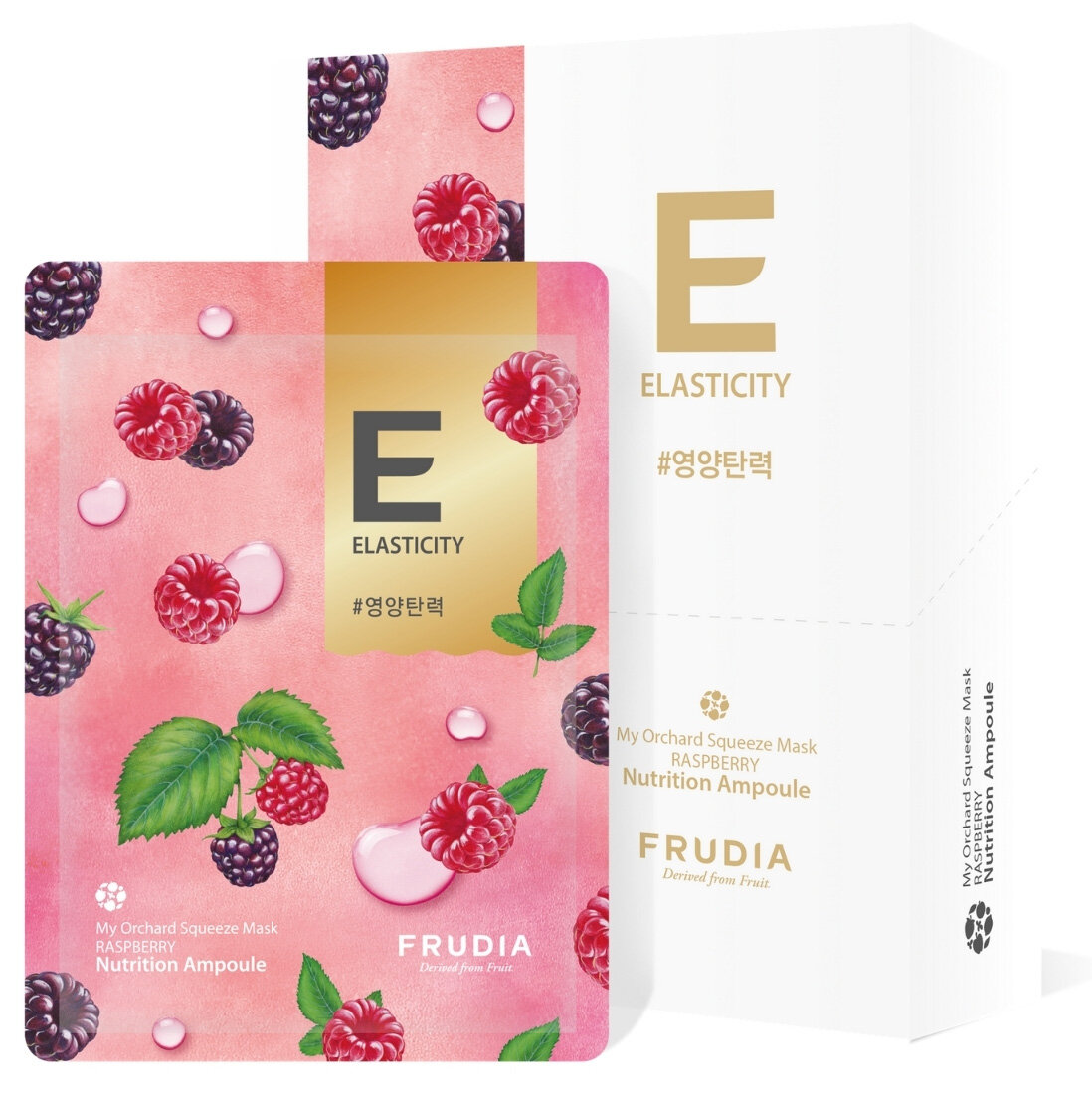 Frudia Маски для лица FRUDIA Тонизирующая маска с малиной (10шт*20мл)