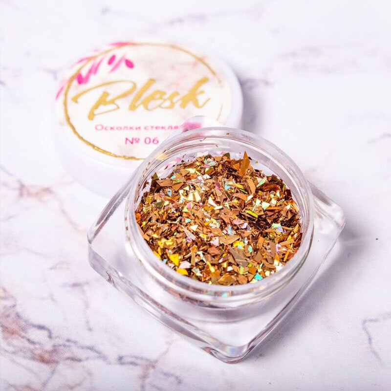 Дизайн для ногтей Blesk "Осколки стекляруса" №06