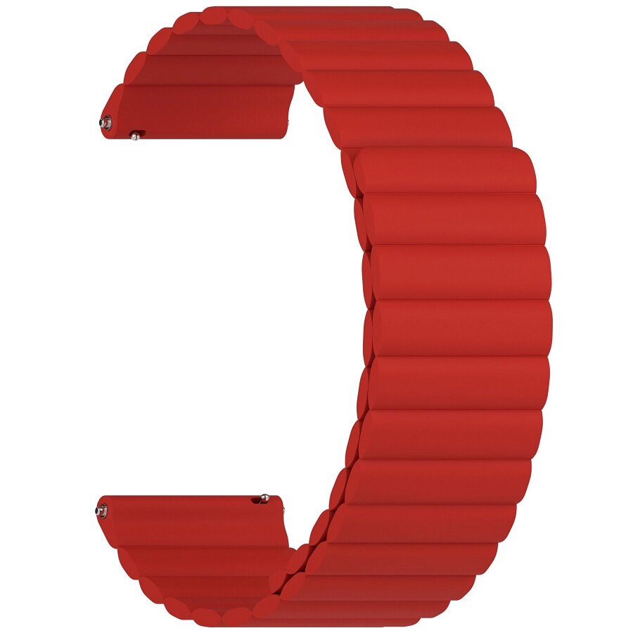Универсальный силиконовый ремешок для часов 20 mm LYAMBDA Acrux Red