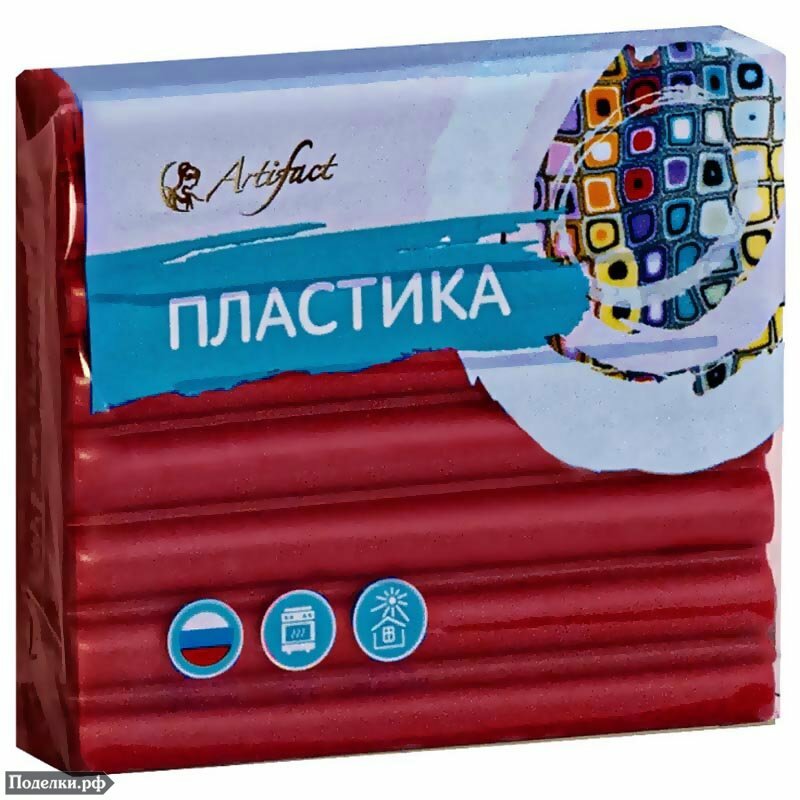 Полимерная глина Артефакт 825507 Классический рубиновый (1113), 56 г, цена за 1 шт.