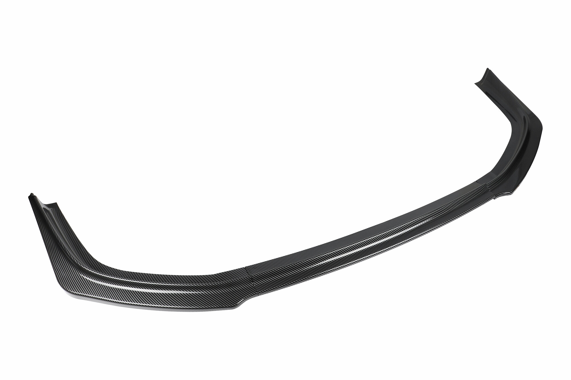 Губа сплиттер переднего бампера Mitsubishi Lancer EVO 2009- 2015 имитация карбона