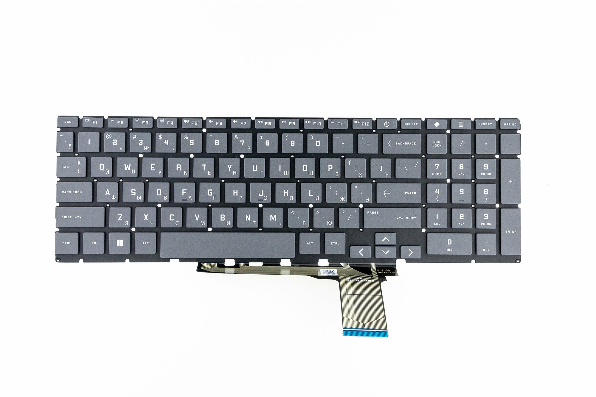 Клавиатура для HP 16-d 16-e 15-fa Серая p/n: