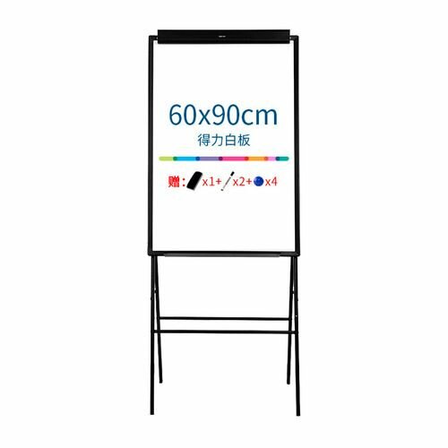 Флипчарт Deli 7890 лак 90x60см на подставке белый/черный с аксессуарами