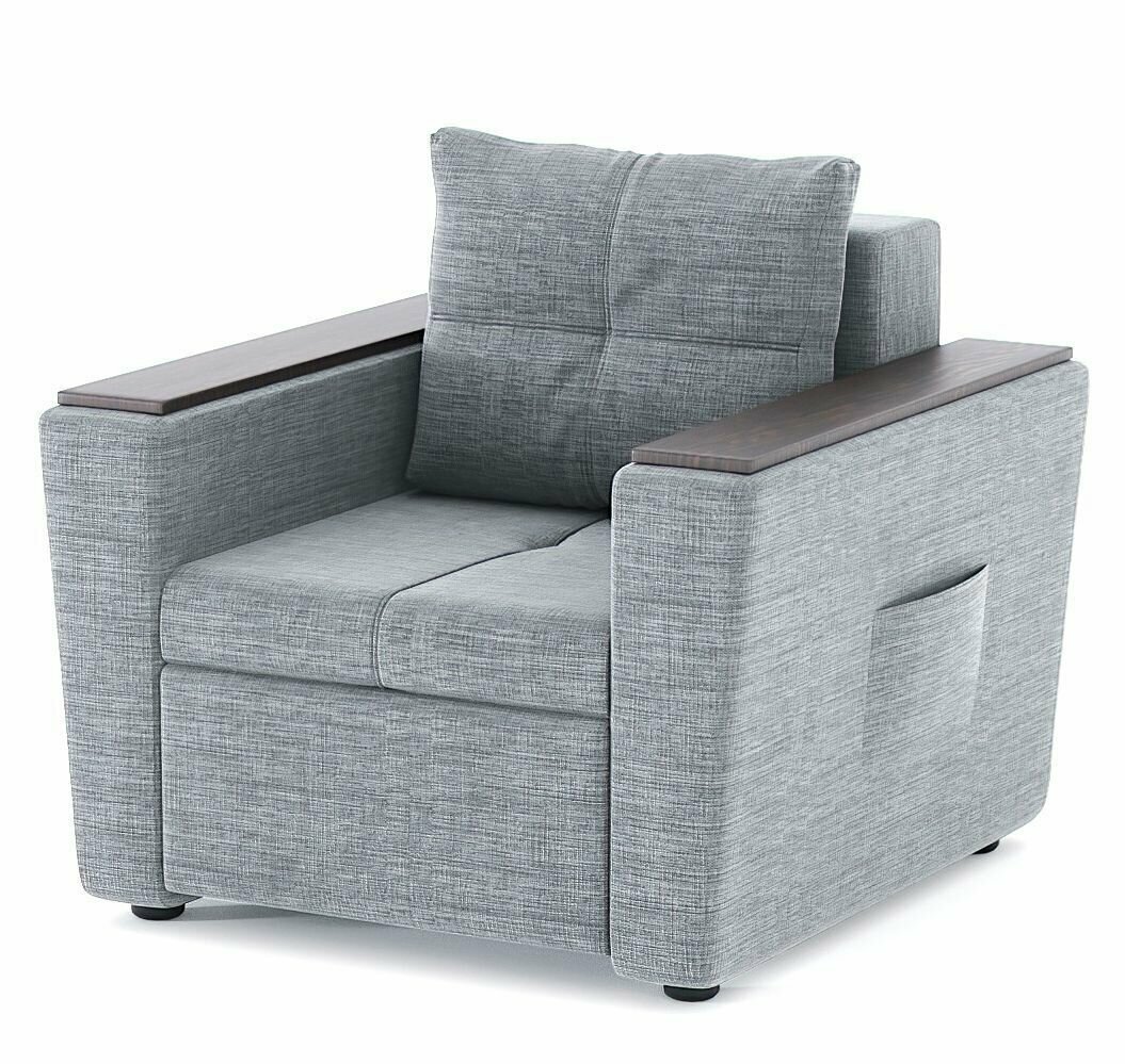 Кресло кровать раскладное для взрослых Дубай Майами еврокнижка, рогожка Дрим Лайт грей