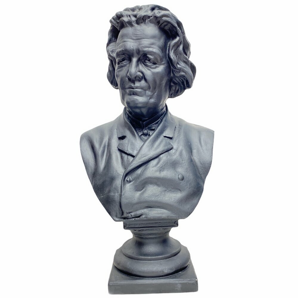 Чугунный бюст "А. Г. Рубинштейн" 1950-1980 гг. Р. Р. Бах, Касли, СССР