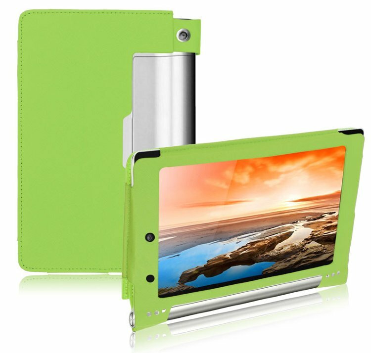 Чехол MyPads для Lenovo Yoga Tablet 8 B6000 зеленый кожаный