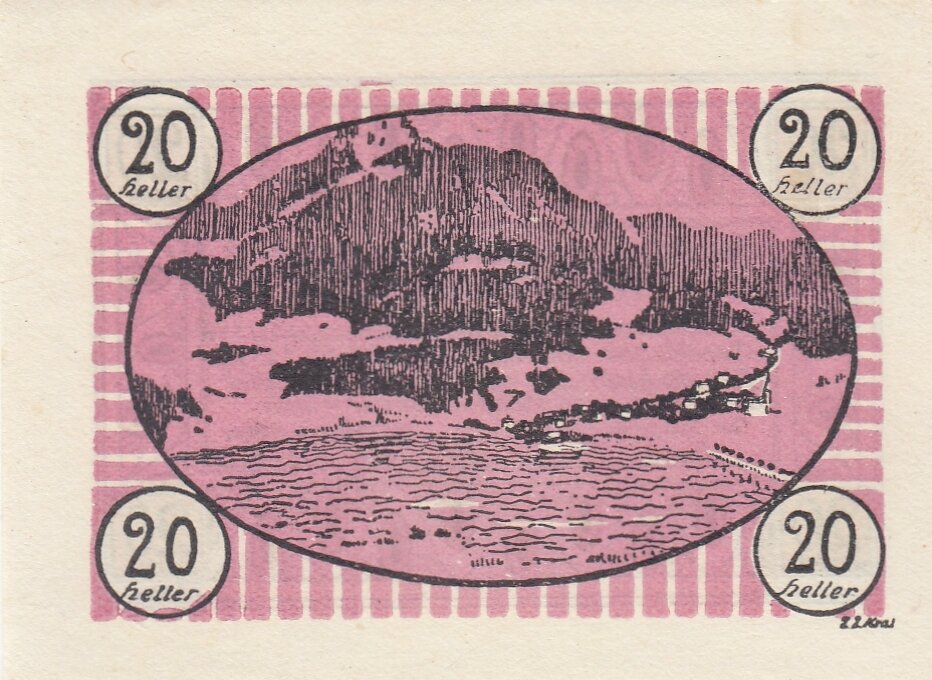 Австрия, Фушль-ам-Зе 20 геллеров 1920 г.