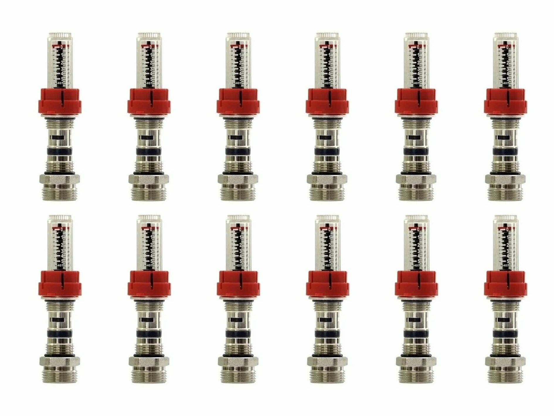 Расходомер для коллекторной группы с ниппелем 1/2"x3/4" под евроконус TIM M309-3 12шт