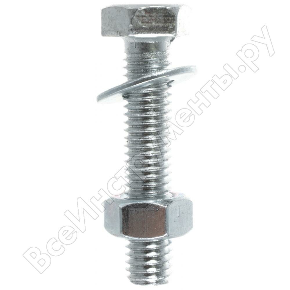 Болт с ш/г полная резьба DIN 933 Качественный крепеж набор 8х40 30 шт 0301039 КЧ