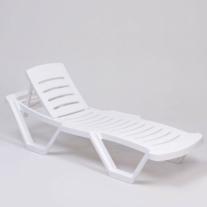 Шезлонг «Модерн» 187×63×43 см, белый
