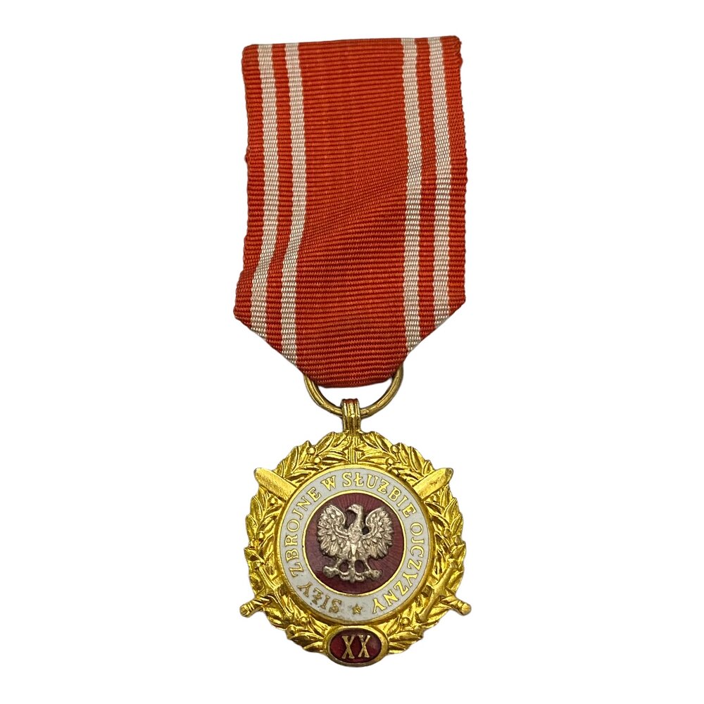 Польша, медаль "Вооруженные силы на службе родины" XX лет 1968-1990 гг.