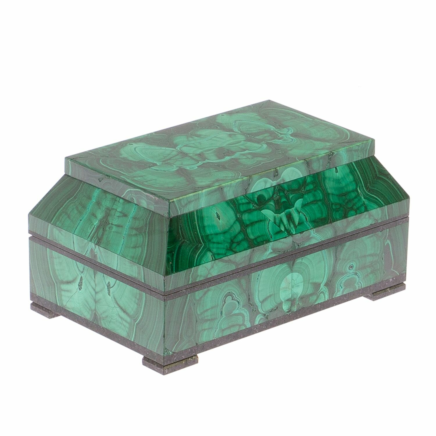 Ларец из малахита "Загадка" 14х9х7 см 125450