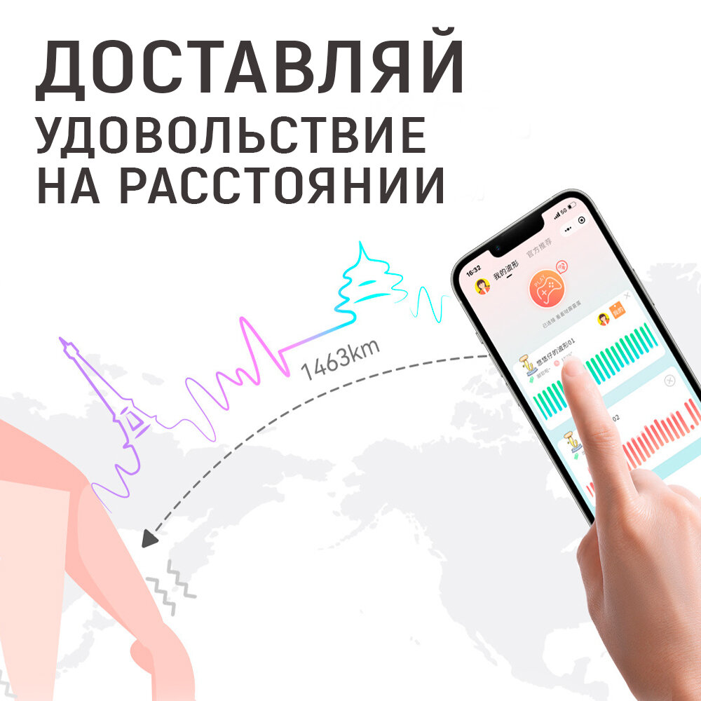 LOCKER / Вибротрусики вкладыш вибратор в трусы с приложением