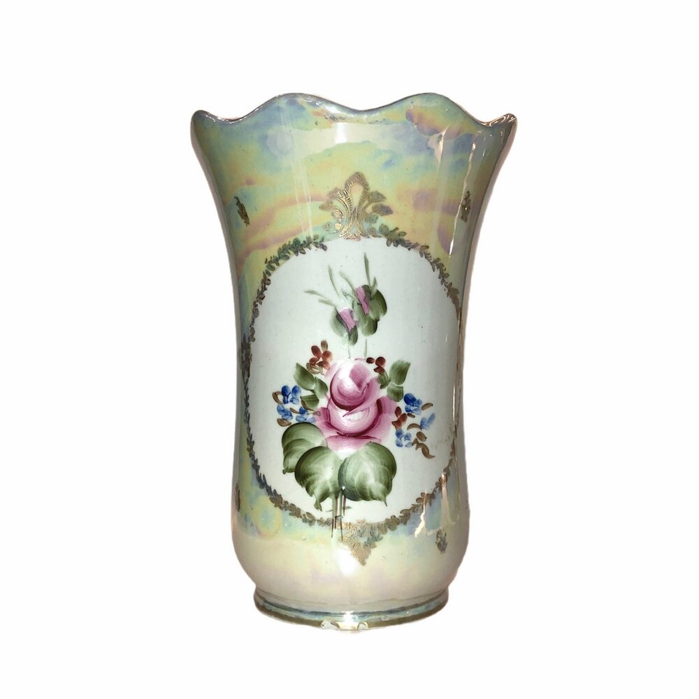 Ваза "Розы" 1960-1980 гг, Ереванский фаянсовый завод, СССР