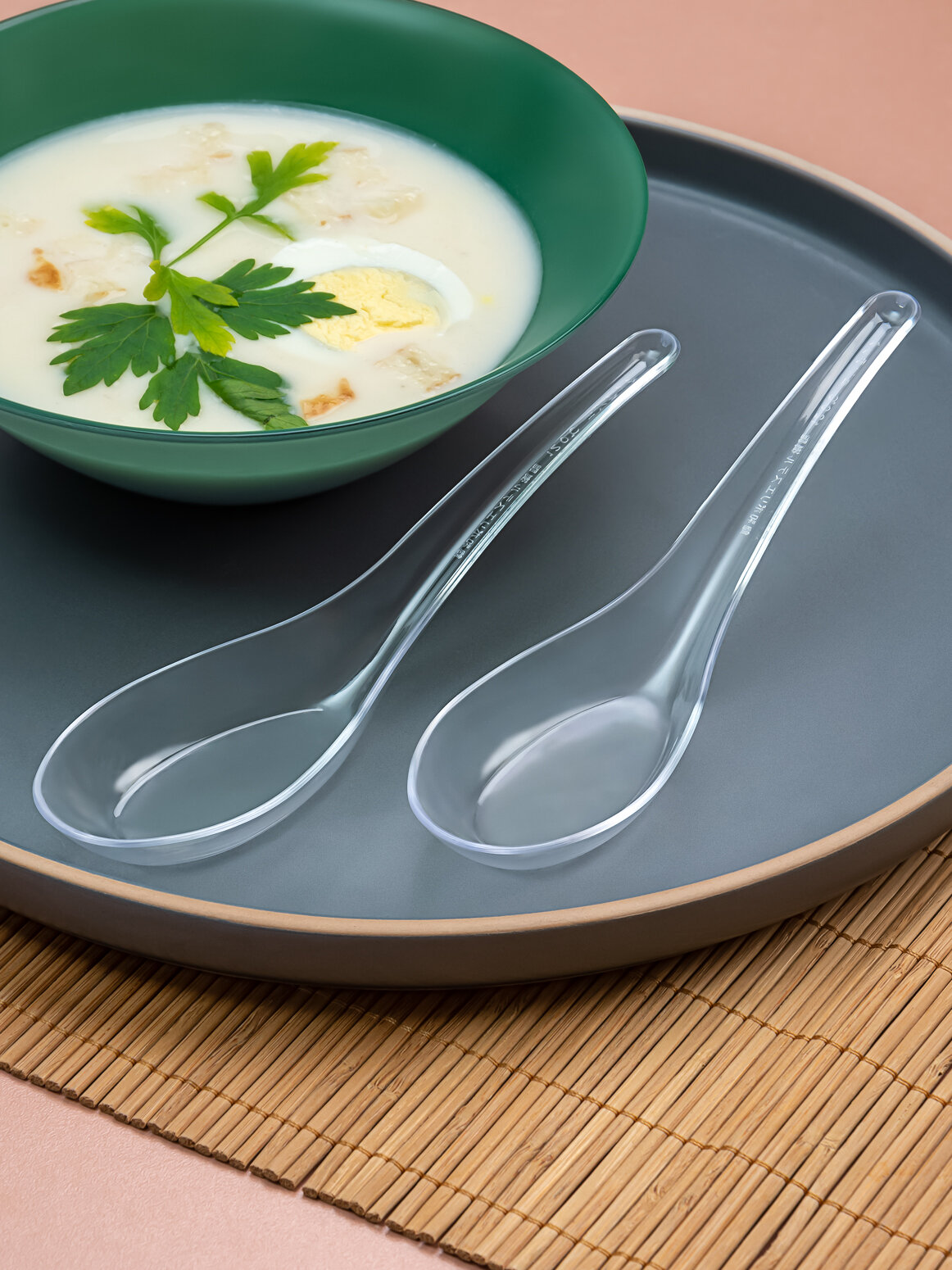 Набор 2 ложки японские для мисо 16х4,5х4,5 см