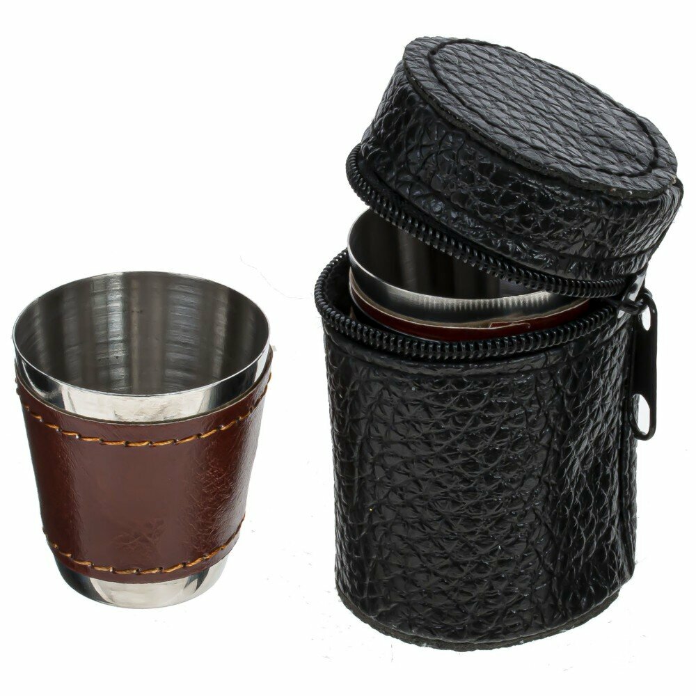 Стопка, набор из 4-х шт. в чехле, 30 мл, 4,5х4,5х7,5 см KSM-795051