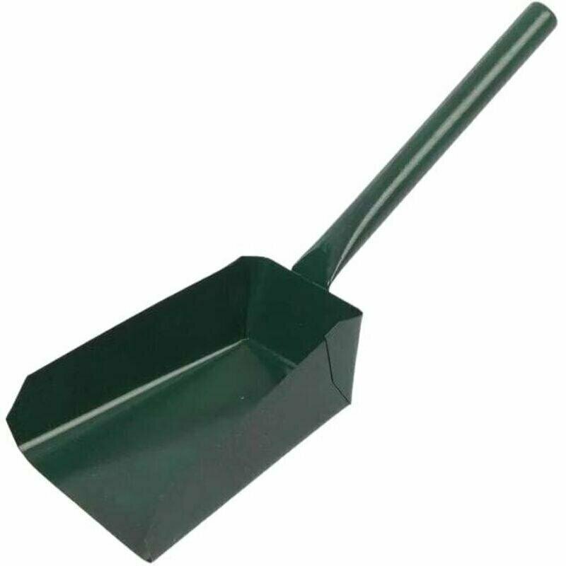 Совок для мусора металл окрашенный с металлической ручкой ширина 19 см ручка 17 см, 1770185