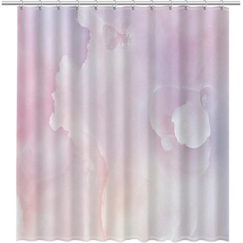 Шторка для ванны Fixsen Lady FX-2517 200х180 Розовая, современный стиль