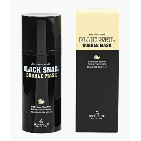 Кислородная маска для лица The Skin House с улиткой и древесным углем, 100 мл