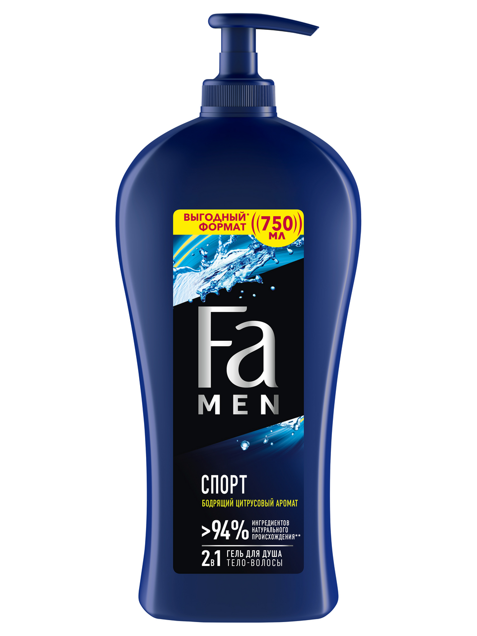 Гель для душа мужской ФА Men Спорт, 750мл
