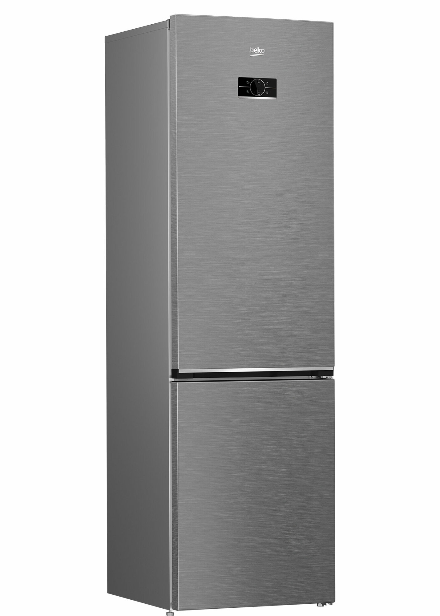 Холодильник Beko HarvestFresh B3RCNK402HX двухкамерный, 357л, No Frost Dual Cooling, зона свежести, суперзаморозка Quick Freeze, режим "Отпуск", нержавеющая сталь
