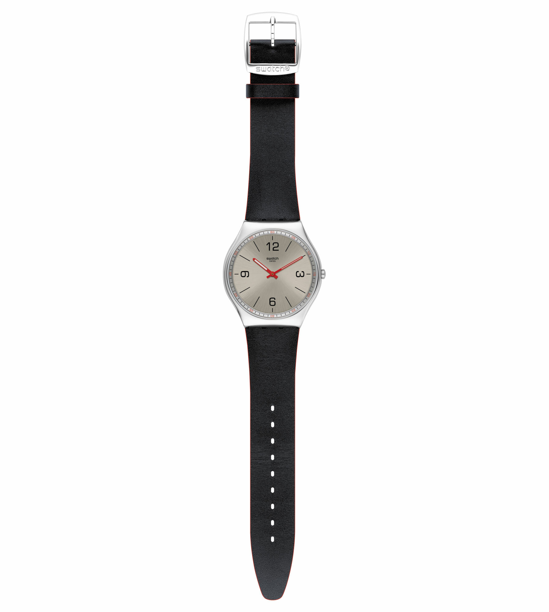 Наручные часы Swatch, черный/серебряный — фото 1