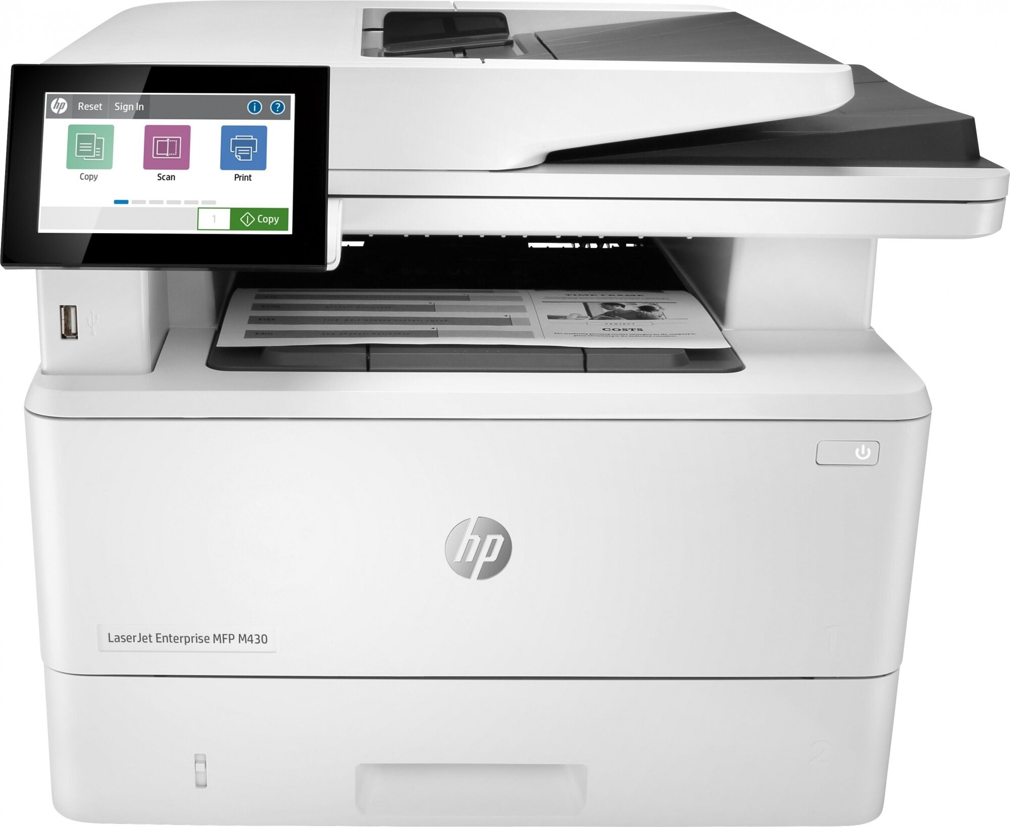 МФУ лазерный HP LaserJet Pro M430f (3PZ55A), принтер/сканер/копир/факс, A4 Duplex Net