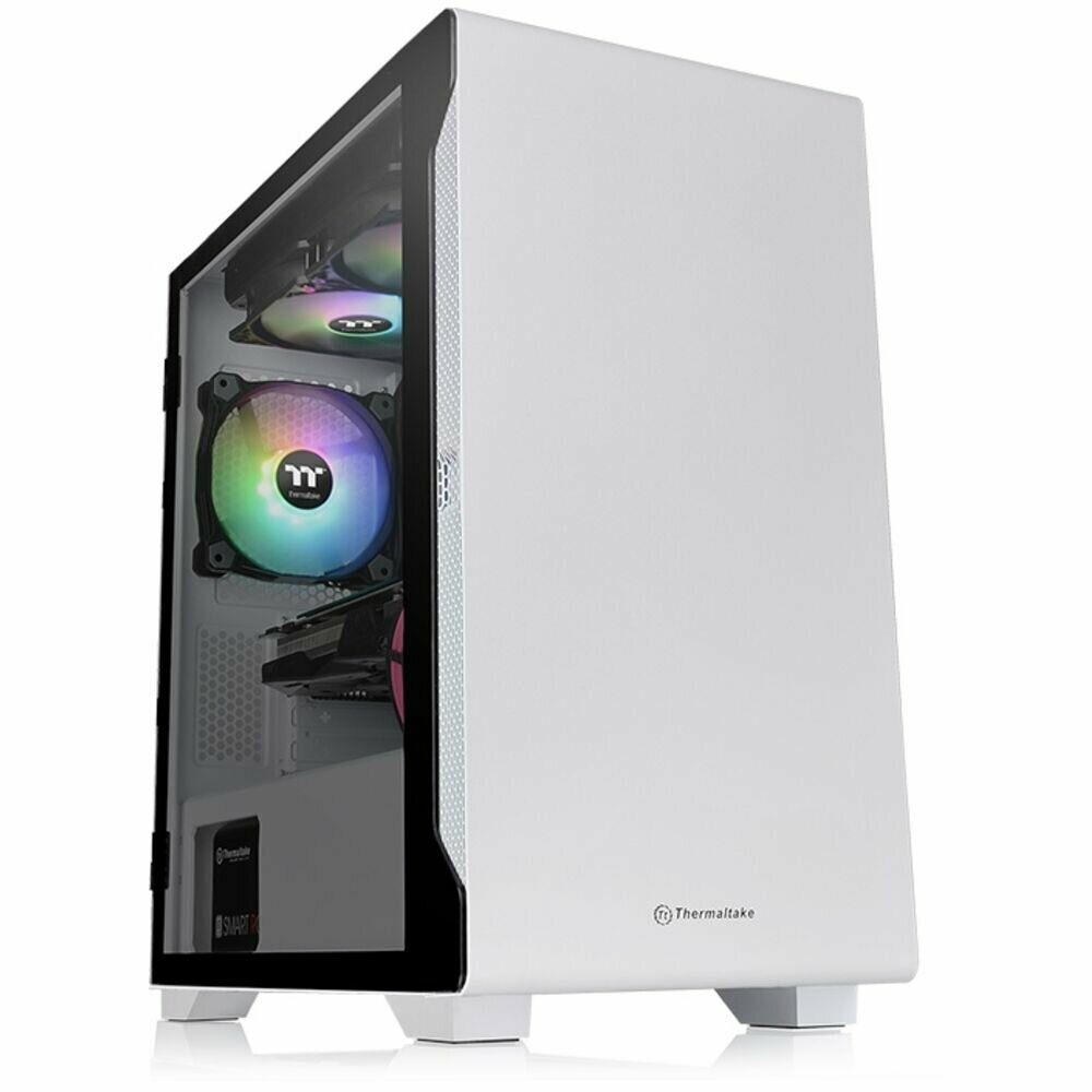 Корпус MicroATX Minitower Thermaltake S100 Tempered Glass Snow Edition (CA-1Q9-00S6WN-00) White