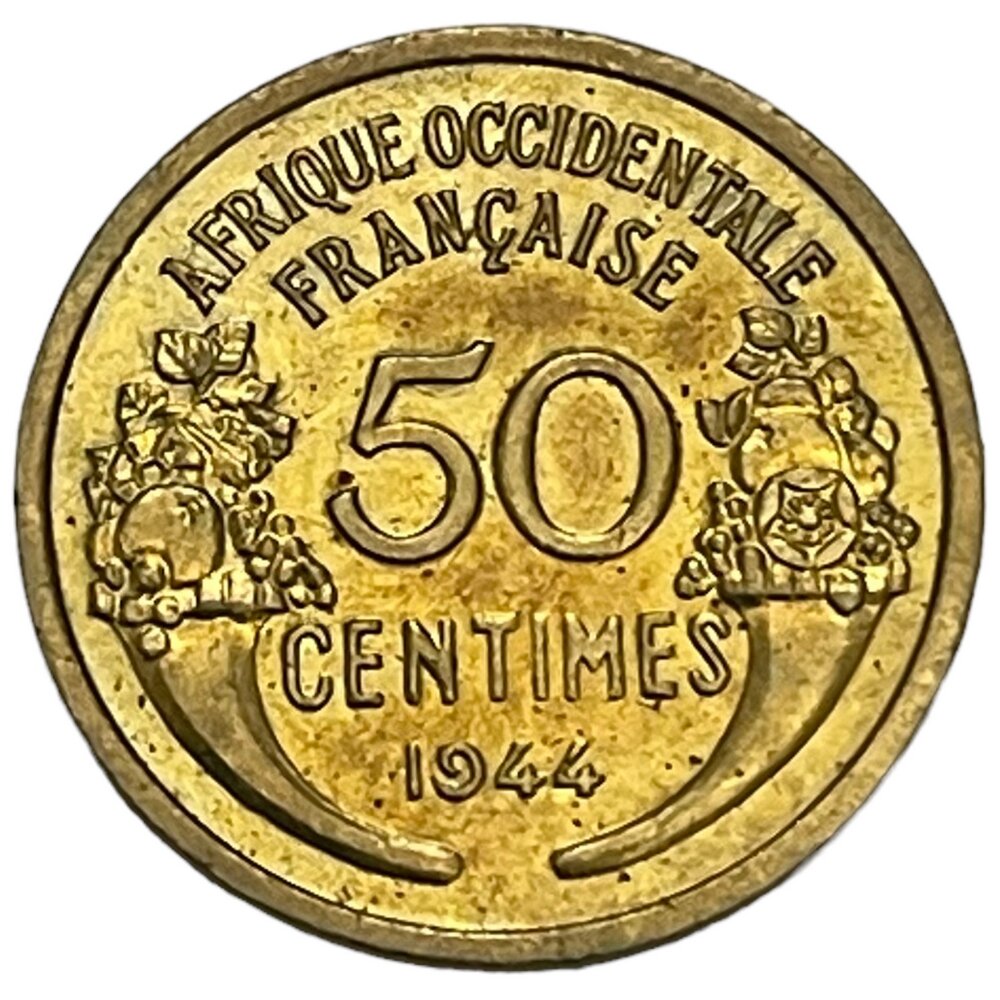 Французская Западная Африка 50 сантимов 1944 г.