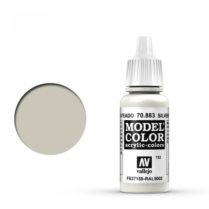 Аксессуар для Warhammer Vallejo Краска Model Color Серебристо-серый 883 (Model Color: Silvergrey 70.883)