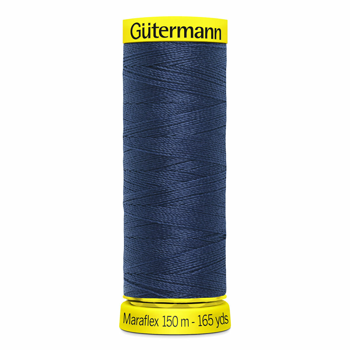 Нитки швейные Gutermann Maraflex 120 для эластичных, трикотажных материалов, 150 м, 100% ПБТ, 5 шт (013 синий)