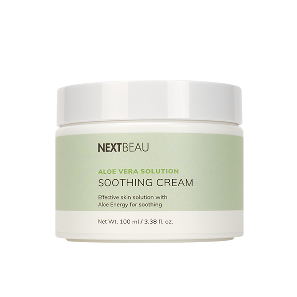 NEXTBEAU Aloe Vera Solution Soothing Cream Смягчающий крем с экстрактом алоэ
